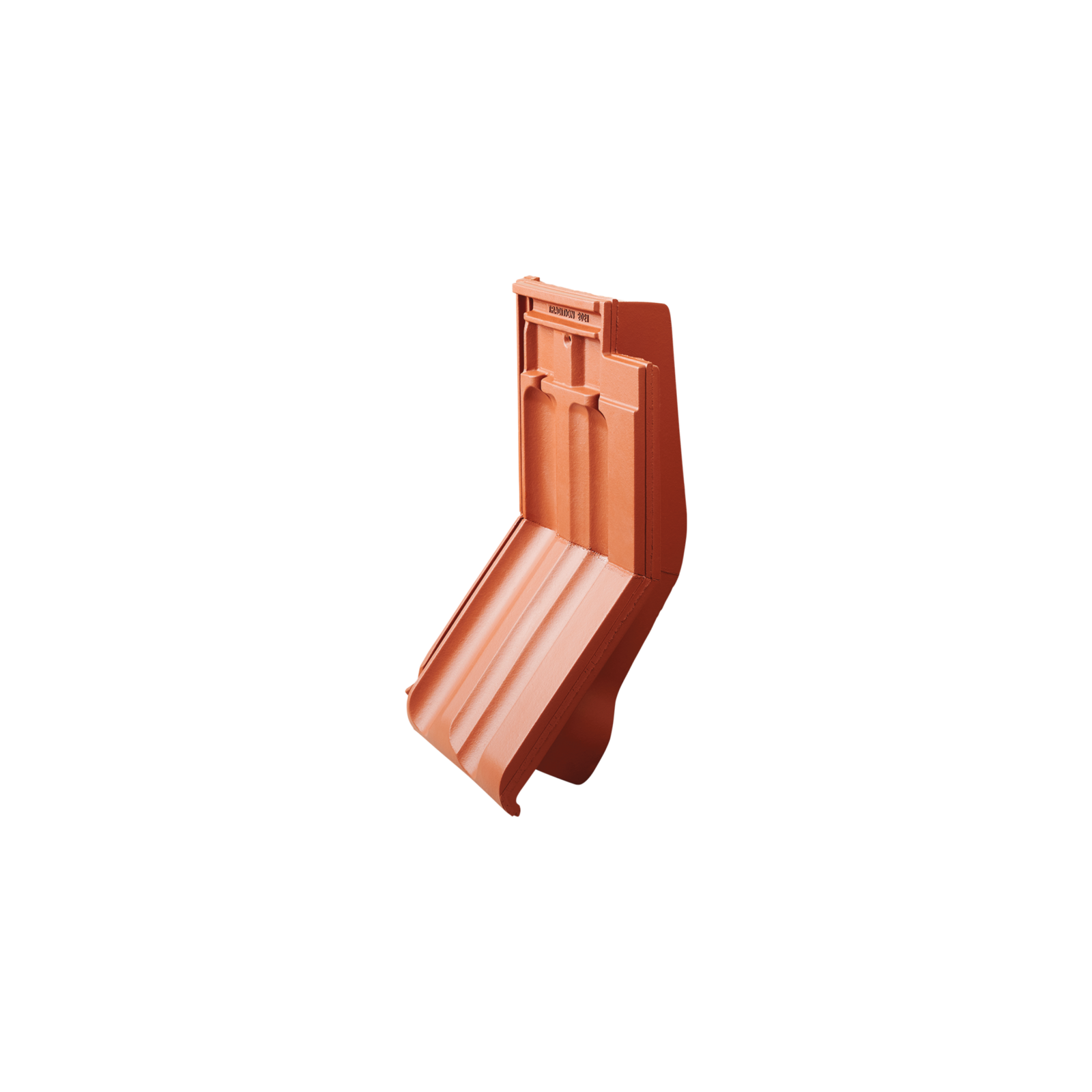 Buckling tile verge for double troughed clay tile Z2