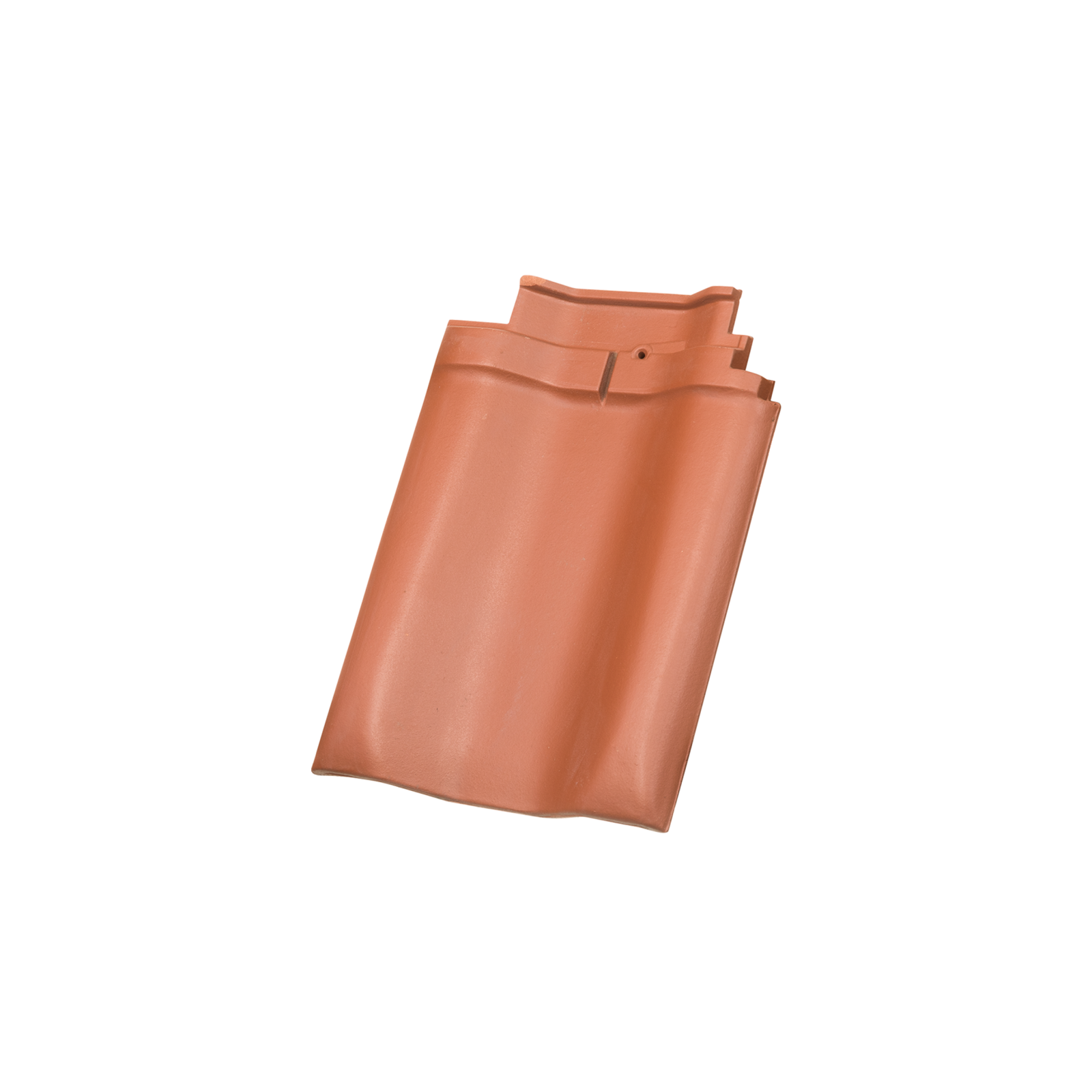 Conical ridge tile for flat roof tile W4v