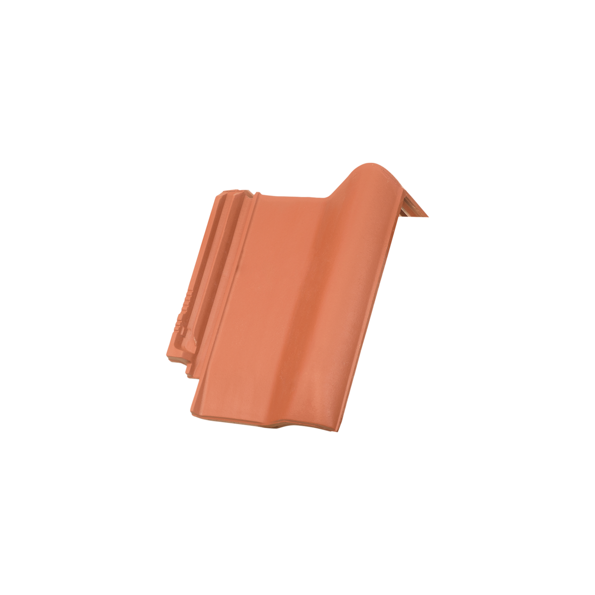 Buckling tile W6v for a clean roof transition