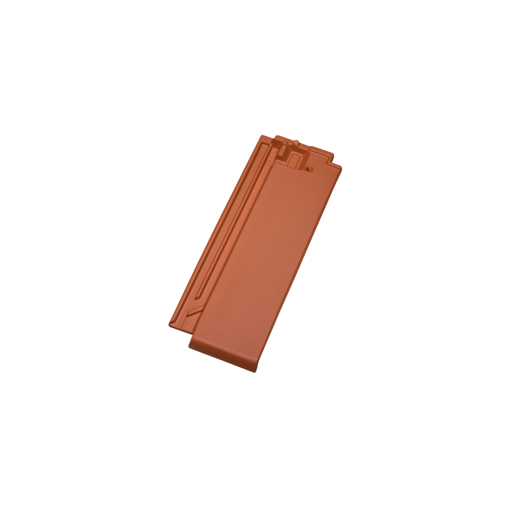 Clay verge tiles for a weatherproof roof finish