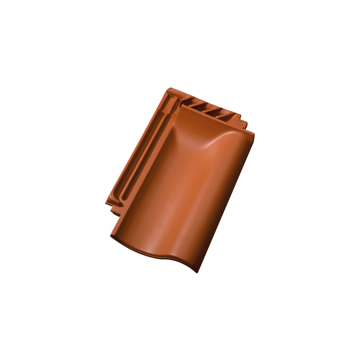Clay ventilation tile for curved hollow interlocking tile Z5