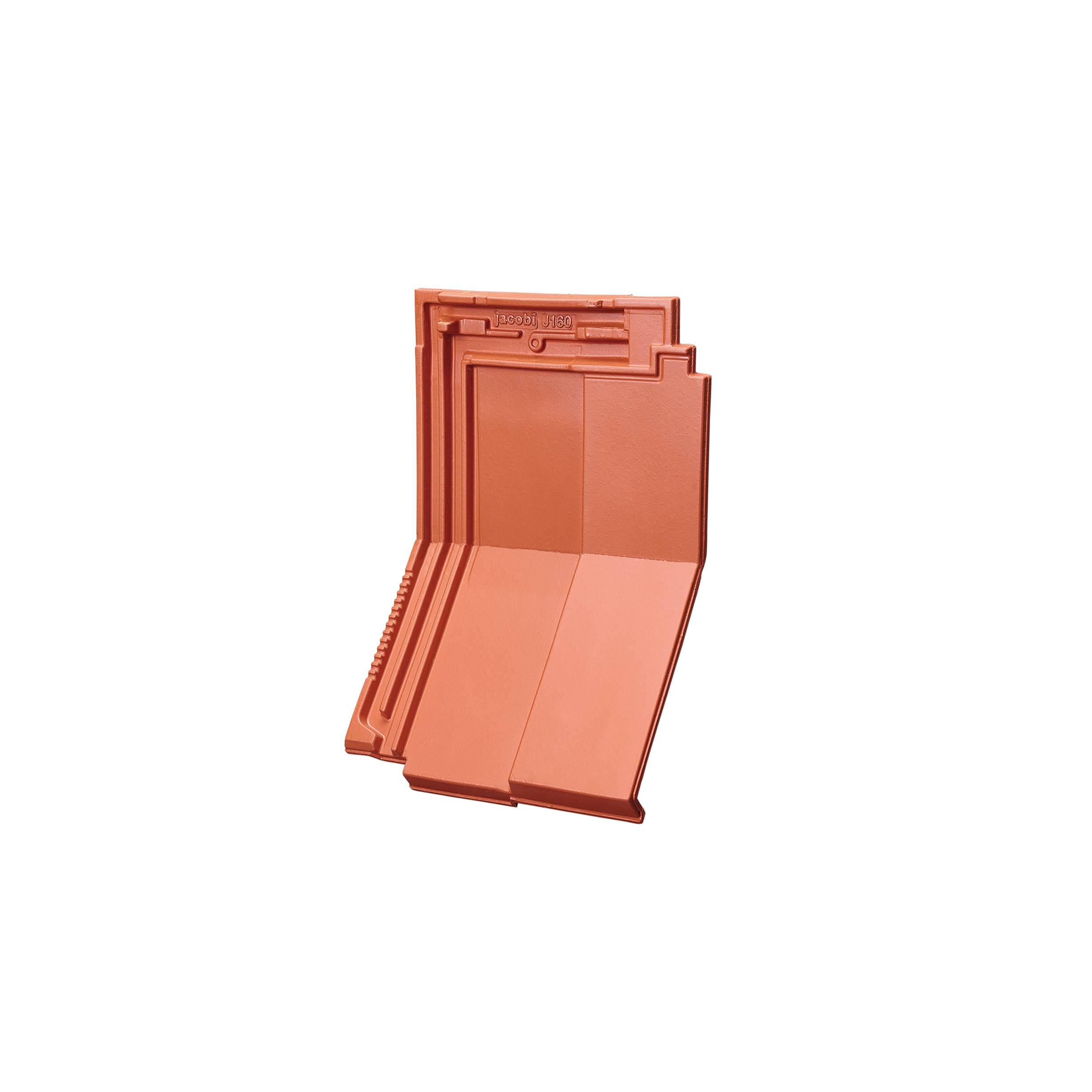 Articulated tile verge for the transition between articulated tile and ...