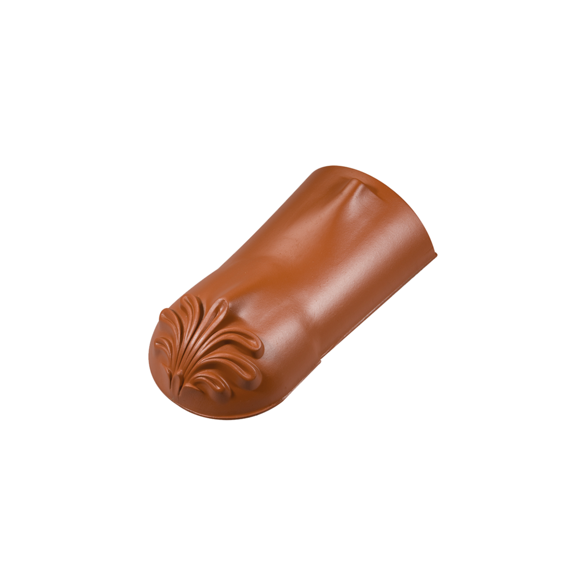 Natural red plain tile in the special diamond-point shape