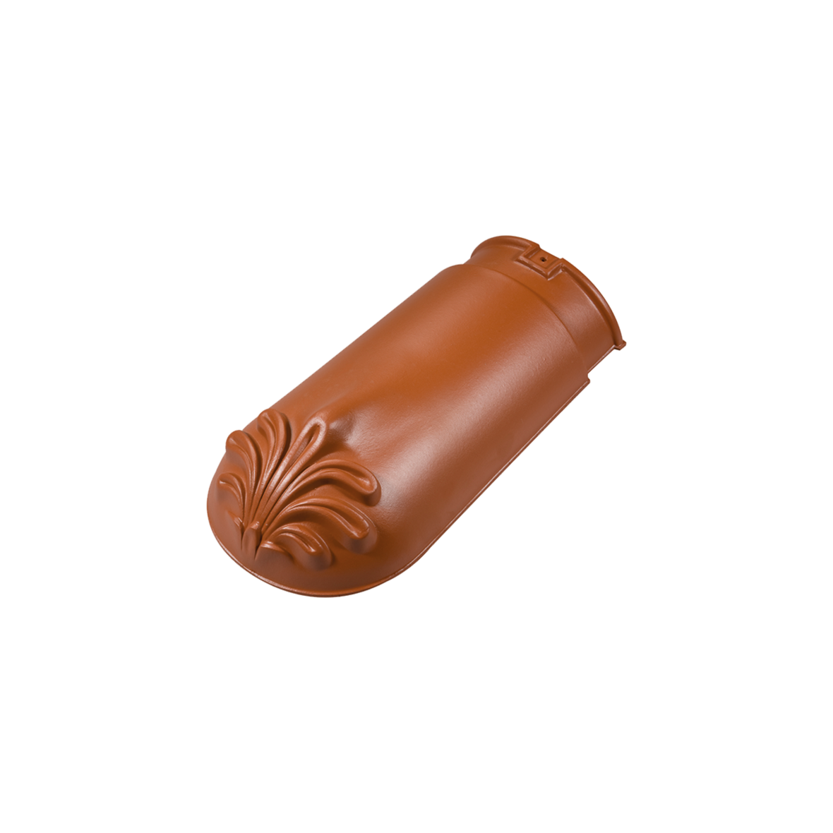 Natural red plain tile in the special diamond-point shape