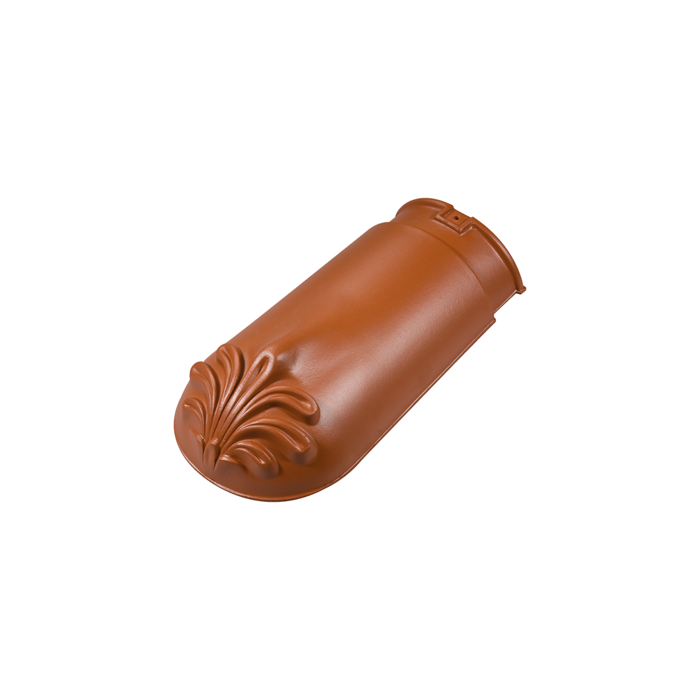 Natural red plain tile in the special diamond-point shape